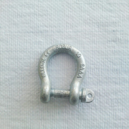 Manille lyre galvanisée estampillée